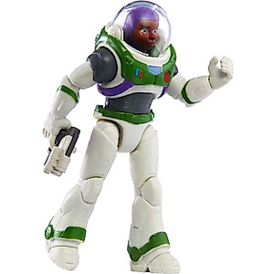 Mattel Disney and Pixar Lightyear Action Figure & Accessory, Space Ranger Alpha Alisha Hawthorne Set with Helmet, 5-inch Scale & 12 Posable Joints