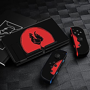 Cock Rooster Sunset Stickers Full Wrap Decal Skin Faceplate Protective Stickers Compatible for Nintendo Switch for Switch