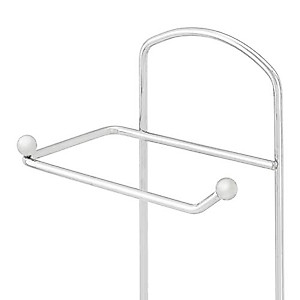 Amazon Basics AB-BR901 Toilet Paper Holder-Free Standing, Multi-Storage, Chrome, one-pack, 5.8 Inch, steel
