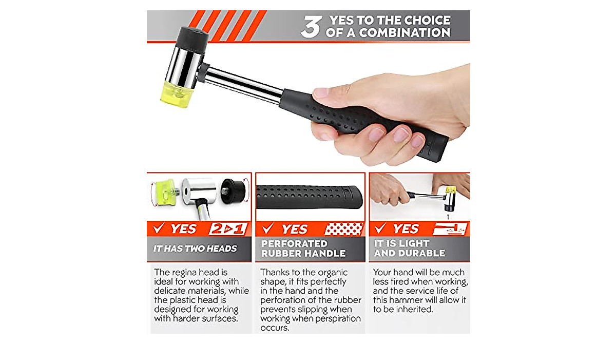 Small Rubber Mallet for Crafts & Flooring - LEGLO
