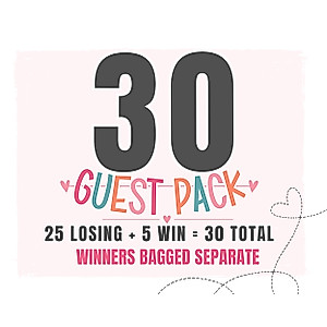 Bumblebee Scratch Off Game Cards (30 Pack) - Fun Bridal Shower Games, Modern Wedding Activities, Lottery Tickets for Door Prizes, Raffle Drawings, Instant Win Scratchers, Baby Shower Party Favors