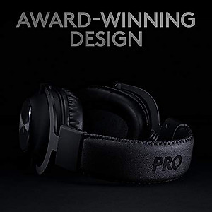 Logitech G PRO X Wireless Lightspeed Gaming Headset with Blue VO!CE Mic Filter Tech, 50 mm PRO-G Drivers, and DTS Headphone:X 2.0 Surround Sound