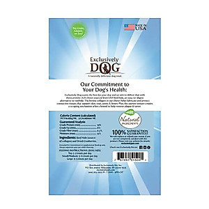 Exclusively Dog Collagen + Superfood Chew USA-sourced, Grass-Fed Beef Hide with Dried Cranberries Natural Dental, Joint Skin & Coat Support