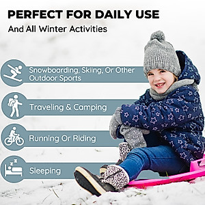 Outland Children's Thermal Set Lightweight Ultra Soft Fleece Interior Very Warm, Black 2-4