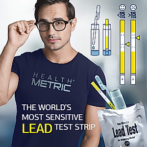 Lead Iron Copper and Mercury - Home Water Test Kit for Well Tap and Drinking Water | Fast & Accurate Quality Testing to EPA Standards | Easy to Use and Sensitive Tester Strips Made in USA