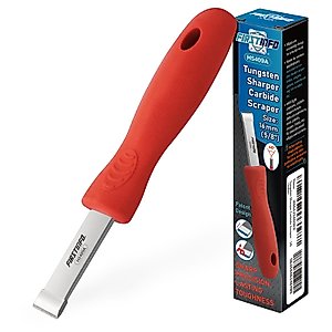 FIRSTINFO H5409A Automotive Gasket Scraper w/Tungsten Carbide Tip | Rust, Buildup Cleaning Blade Scraper Tool
