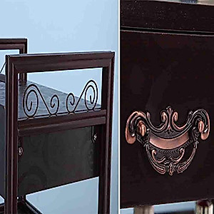 YGCBL Multifunction Portable Hand Trucks,Trolleyserving Trolley Cart MDF Steel Pipe Universal Wheel Groove Fall Prevention Beauty Salon, Load 50 Kg, 3 Colors,White