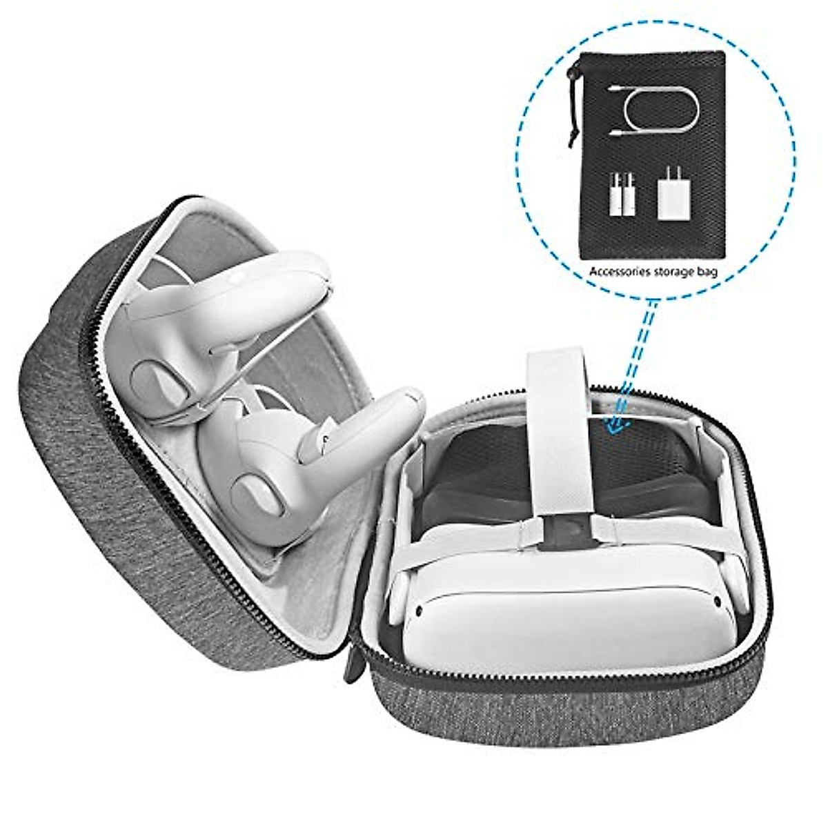 WOONITH VERSAINSECT Protective Cover Storage Bag Carrying Case for -Oculus Quest 2 VR Headset