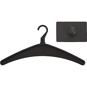 Quartet ACCO Brands Magnetic Coat Hook and Hanger, Black (2015M), 16.5" Hanger