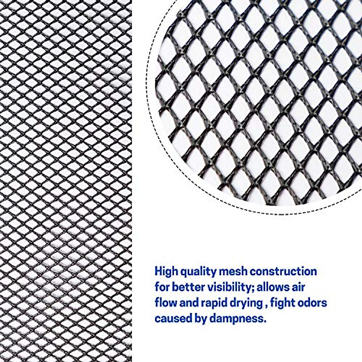 Clothespin Holder Bag Outdoor, Large-capacity Mesh Clothespin Storage Organizer with Hook, Drawstring Closure, Ventilation and machine washable for storing clothes clips, socks and toys