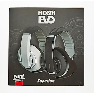 Superlux HD-681 EVO Professional Monitoring Headphones, White