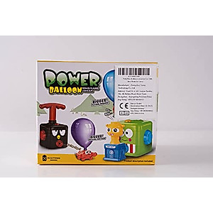 PartyWoo Balloon Launcher Car Toy Set, 72 pcs Balloon Car Toy with Pump, Balloon Toys for Kids, Balloon Launcher Toy, Balloon Powered Car Balloon Launcher Toy (Little Frog)