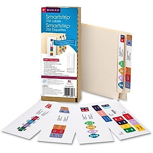 Smead SmartStrip Refill Label Kit, 250 Label Forms/Pack, Inkjet