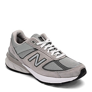 New Balance womens Made in Us 990 V5 Sneaker, Grey/Castlerock, 8.5 US