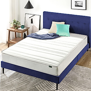 ZINUS 8 Inch Foam and Spring Mattress, CertiPUR-US Certified Foams,Mattress-in-a-Box, Twin, White