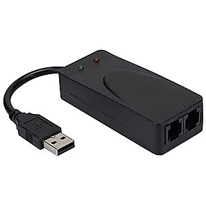 Fax Modem， Dual Port USB2.0 56K External Modem Driver， Plug and Play USB Modem， Standard and Expanded at Command Set Compatibility