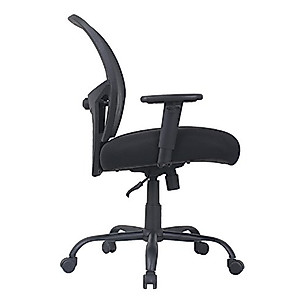 Amazon Basics Big & Tall Swivel Office Chair - Mesh with Lumbar Support, 450-Pound Capacity - Black