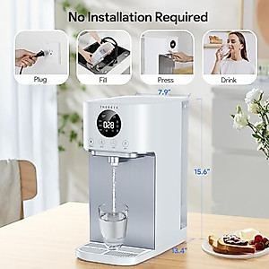 Reverse Osmosis System Countertop Water Filter, Ivory White