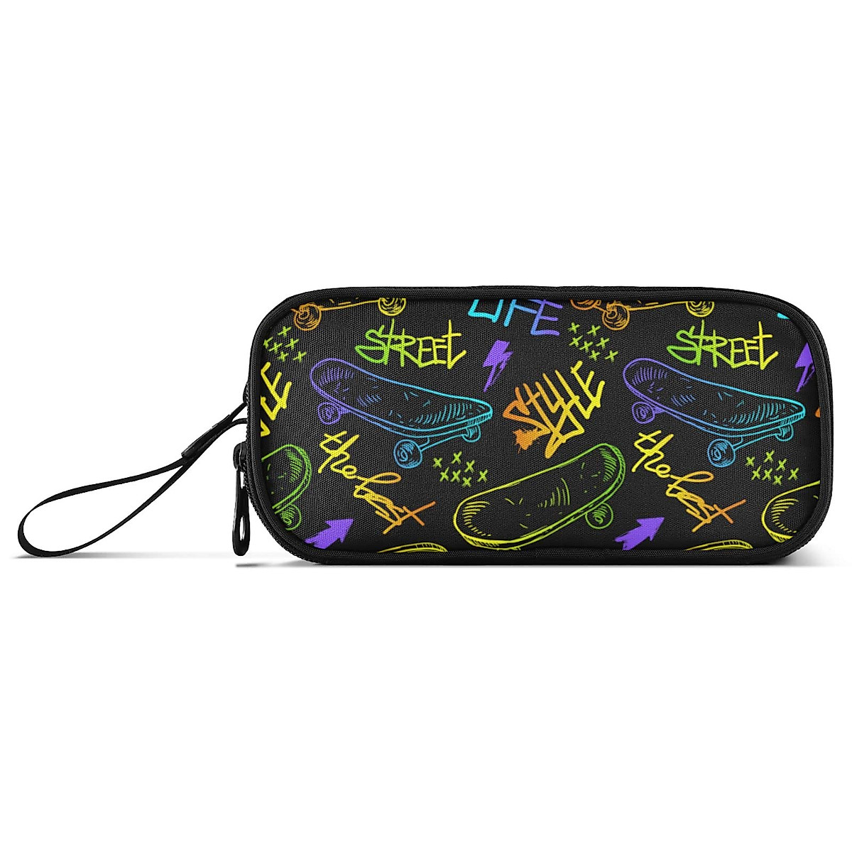 J JOYSAY Skateboard Street Pencil Case Large Big Capacity Pencil Bag for Girls Boys Pencil Bag Stationery Organizer for College Students School Office