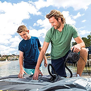 Intex Inflatable Ultra Lounge Chair And Ottoman Set & Intex 120-Volt Air Pump