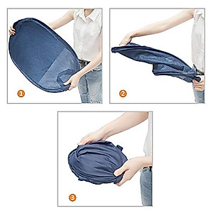 STORAGE MANIAC Pop-Up Mesh Clothes Hamper, Foldable Laundry Hamper, Side Pocket|Durable Handles|Enlarged Opening, 2- Pack