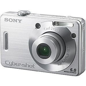 Sony Cybershot DSCW50 6MP Digital Camera with 3x Optical Zoom