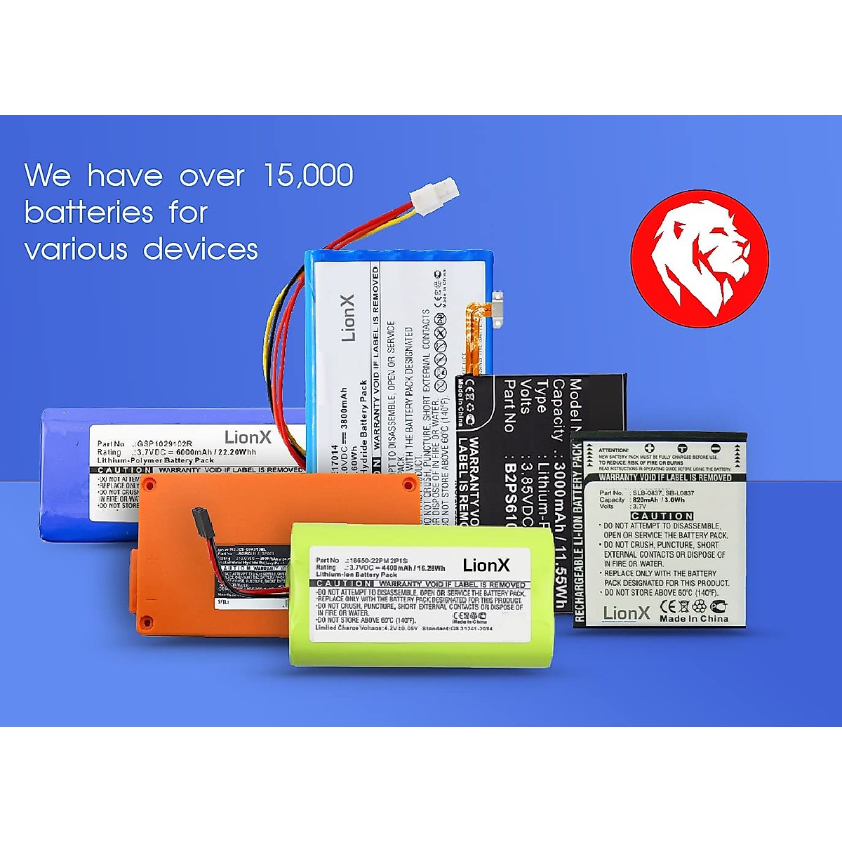 LIONX Battery for ION Robot 700 ION Robot 720 ION Robot 750 ION Robot 755 RV700 RV720 RV750 RV755 RVBAT700 3400mAh / 48.96Wh