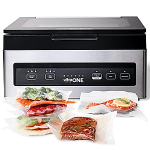 Avid Armor - Chamber Vacuum Sealer Machine USV1 Ultra SeriesONE, Food Sealer for Wet Foods, Meat Sealers, Packing Machine, Compact Vacuum Chamber Sealer with 10-Inch Vacuum Sealer Bar