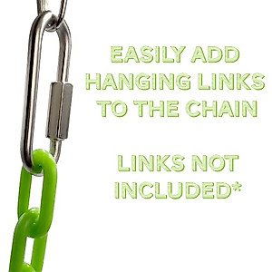 Mandarin Bird Toys by M&M 2001 5ft Medium Green Plastic Bird Toy Chain - A Long Length of Brightly Colored Plastic Pet Thrilling Chain, Lots of uses, Great for Med Sized Pets Conure Cockatiel Lovebird