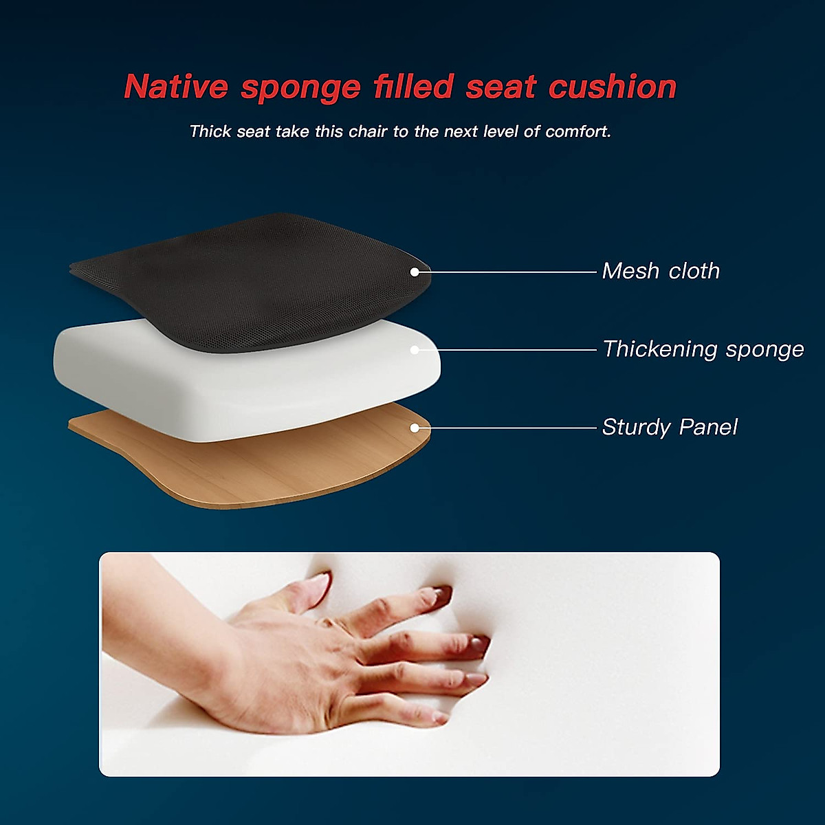 Office Chair Computer Chair Ergonomic Mid Back Swivel Chair Rolling Desk Chair with Armrest Height Adjustable Lumbar Support Mesh Chair,Black