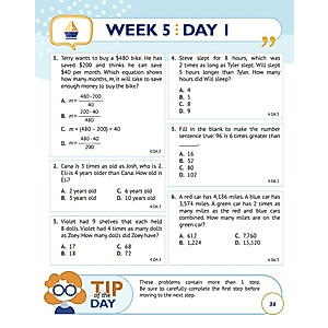 4th Grade Common Core Math: Daily Practice Workbook - Part I: Multiple Choice | 1000+ Practice Questions and Video Explanations | Argo Brothers (Next Generation Learning Standards Aligned (NGSS))