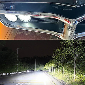 AGP.1978 2PCS 5.75" 5-3/4" Par46 H5001 Led Headlight for Unity Spotlight, Round Led Pods for Truck Offroad Replacement Sealed Beam Projector 36W Led Work Light