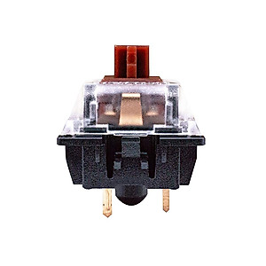 Granvela Gateron KS-8 Brown Switches with Black Bottom, Smooth Tactile Feedback, 55g Actuation Force, 3-pin Design, Compatible with Cherry MX Keyboards, 65-Pack