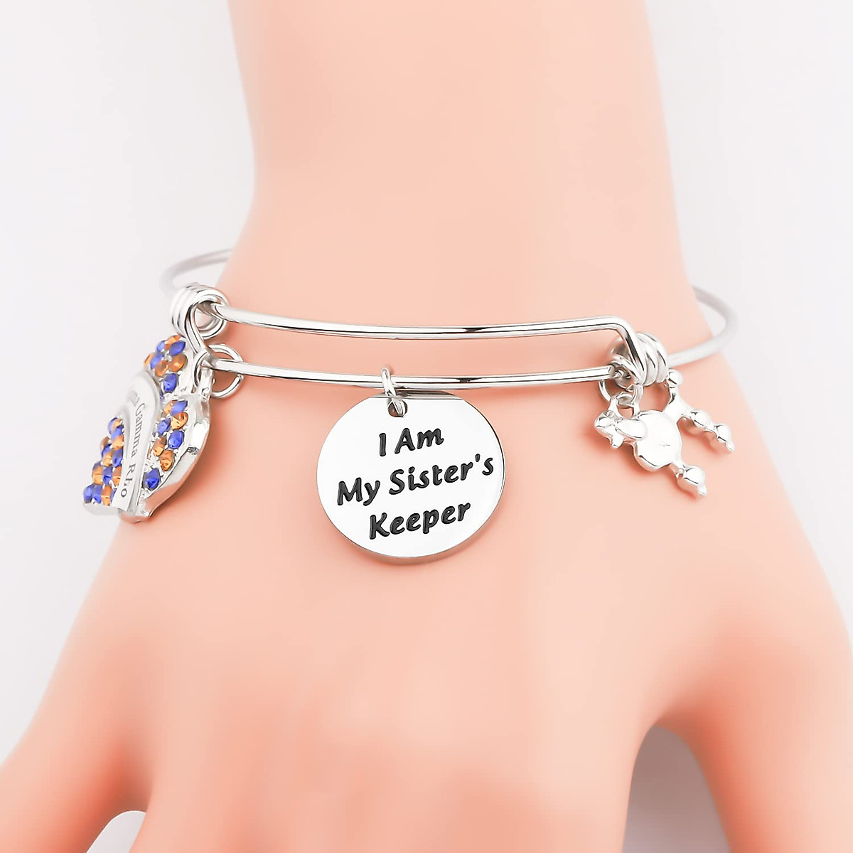 CENWA Sorority Gift I Am My Sister's Keeper Bracelet Sorority Gift For Soror Sister (Sister's Keeper br)