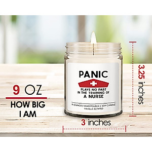 Flairy Land Nurse Vanilla Candle - Plays no Part in The Training - Nurse Assistant Caretaker Nurse Student Graduation Nursery RN Registered Nurse Practitioner