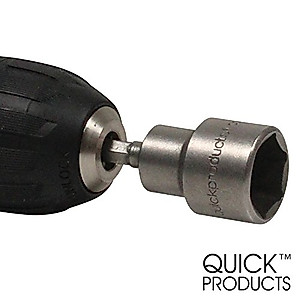 Quick Products QPLSJS Deluxe Quick-Connect Heavy-Duty Scissor Jack Leveling Socket for Power Drill - Each