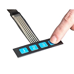Adafruit Membrane 1x4 Keypad + Extras [ADA1332]