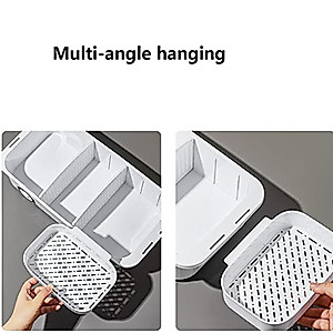 Under with Wheel Sink Shelves Sliding Drawer Organizer for Cabinet Pantry with Dividers Slide Out Spice Rack for Bathroom & Kitchen (Color : White)