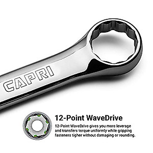 Capri Tools 1-1310 Combination Wrench, 12 Point, Metric, 10 mm, Chrome