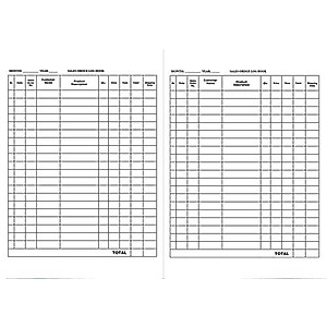 Sales Order Log Book: Simple Sales Order Tracking Book