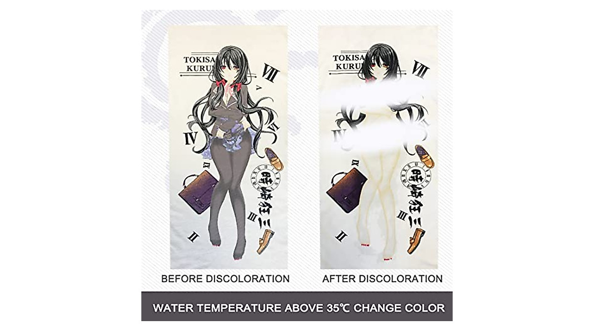 Smosun Color-Changing Hand Towels with Tokisaki Kurumi - Soft & Quick Dry