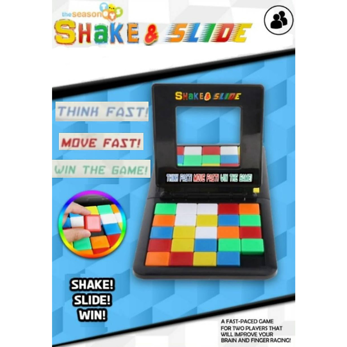The Season Toys Shake & Slide Block Game Shape Matching Intelligence Board Game for Family Game Nights