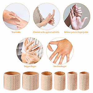 BLMHTWO 15pcs Toe Cushion Tube Toe Tubes Sleeves Soft Gel Corn Pad Protectors Toe Cushions for Pain Relief Corn Protectors for Toes (3 Size)