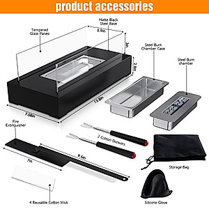 Tabletop Fire Pit Bowl Mini Table Top Fireplace Patio Home Decor Smores Maker Alcohol Stove Fireplace Indoor Outdoor Firepit for Women/Men