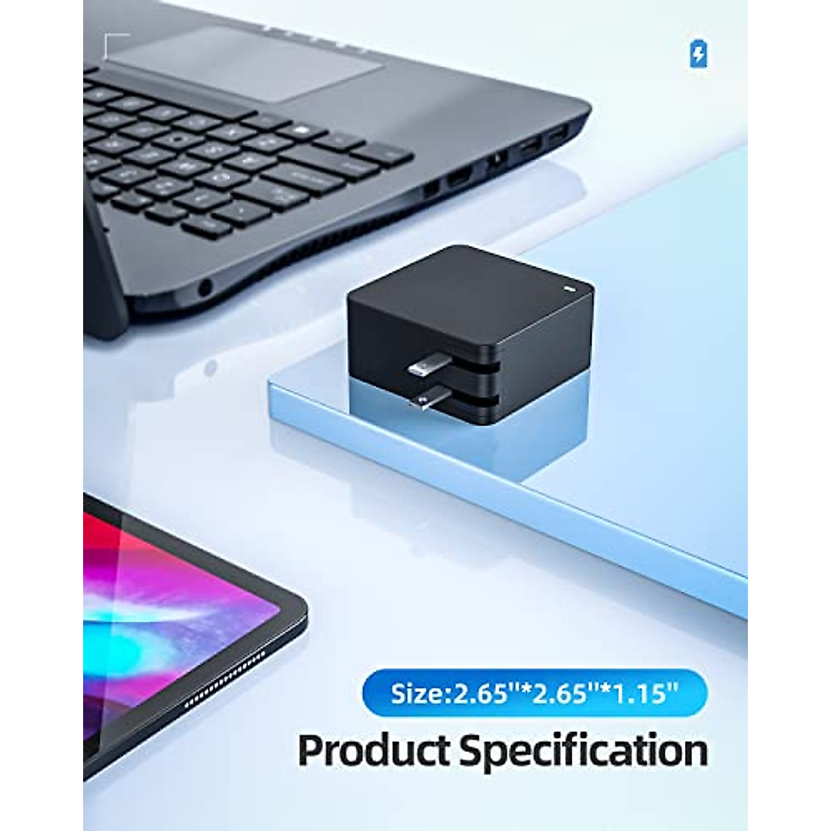 Charger for Lenovo IdeaPad 3 3-14 3-15 3-17 Laptop, (UL Certified Safety), 65W, 45W