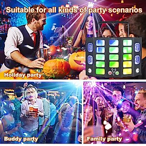 5 in 1 Disco Light DJ Light with Butterfly Beam Wash Pattern Strobe and 3535 LED Effect, Remote and DMX Control for Stage Wedding Bar Karawa Church Disco Show Party Lights...