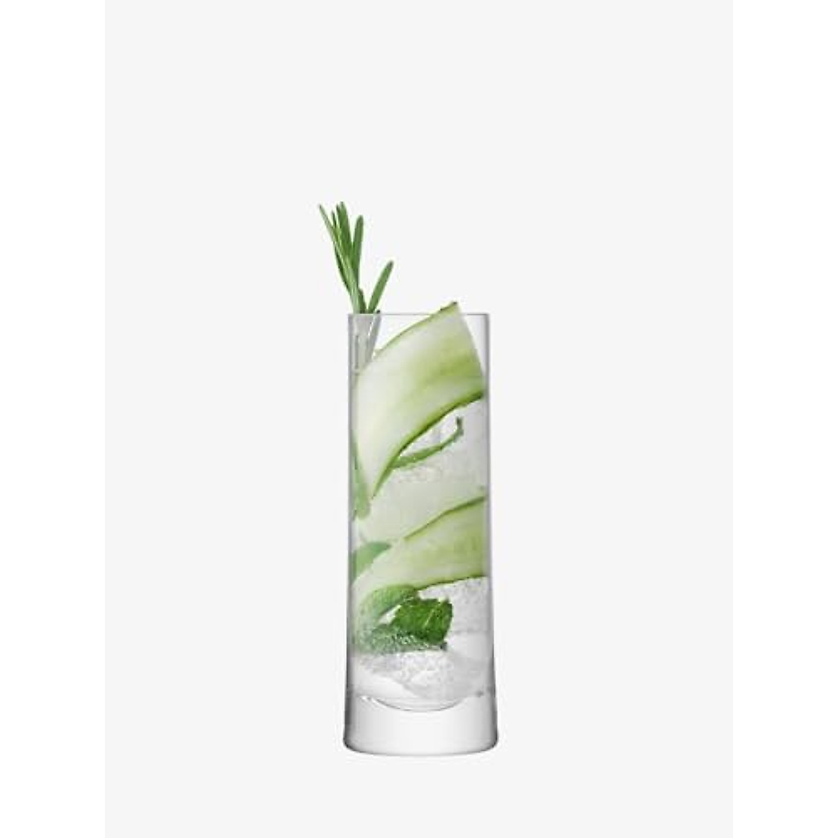 LSA Gin Highball Glasses in Clear with Subtly Flared Base - Durable Mouth Blown Glass - 13 oz Drinkware - Pack of 2