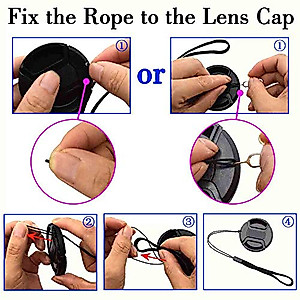 40.5mm Snap-on Lens Cap Cover with Keeper for Sony E-Mount 16-50mm F3.5-5.6 Lens for Sony Alpha a6600 a6500 a6400 a6300 a6100 a6000 a5100 a5000 Camera, ULBTER Lens Cap & Lens Cover Leash -2 Pack