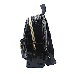 Pamayaneen Girls Hologram Rainbow Backpack Rucksack Glitter Laser Shoulder Bag Casual Daypack