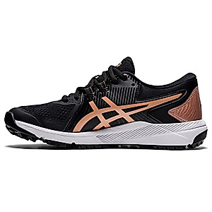 ASICS Women's Gel-Course Glide Golf Shoes, 8.5, Black/Rose Gold